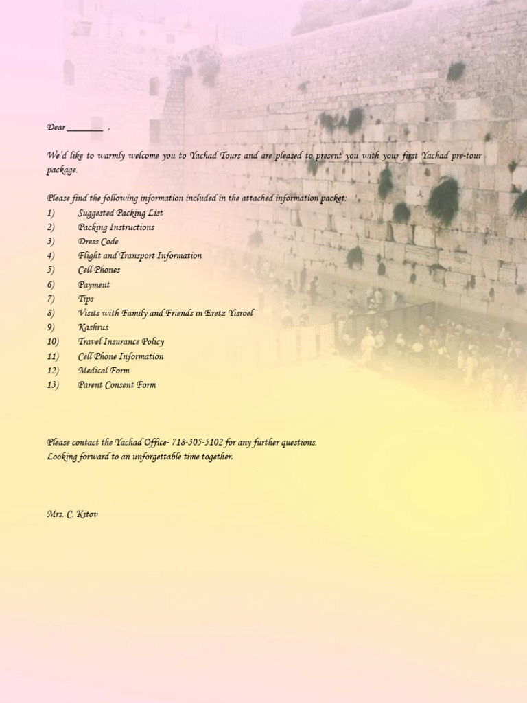 Packing List Medical Form 2 | PDF | Allergy | Blouse