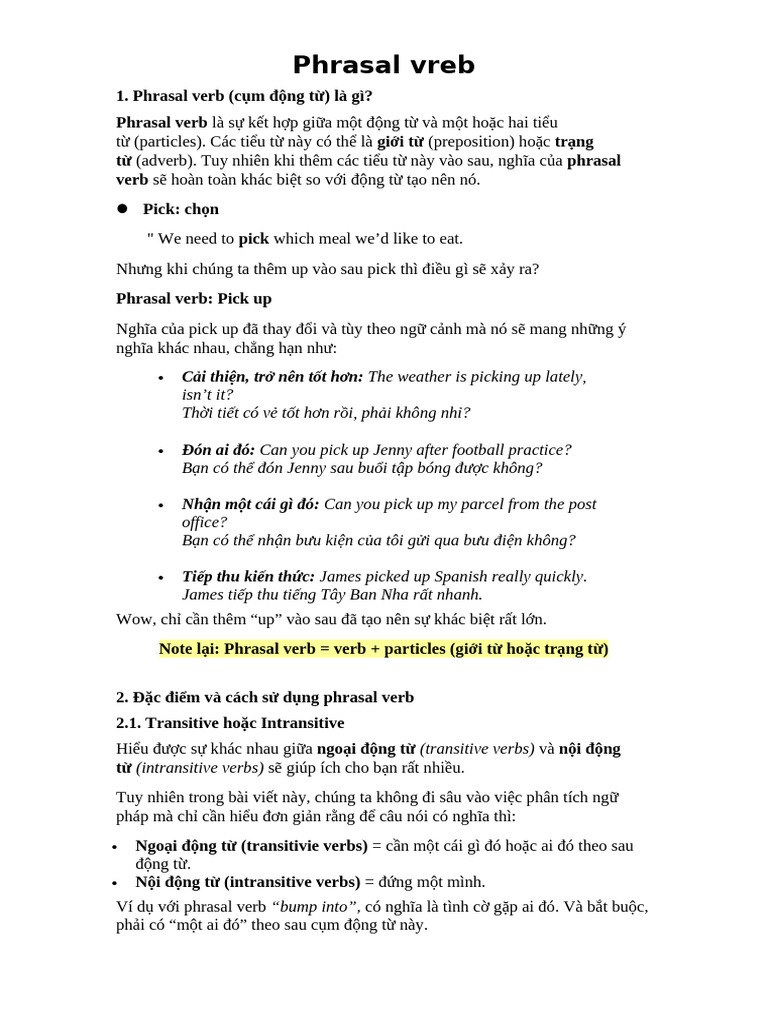 Phrasal Vreb | PDF