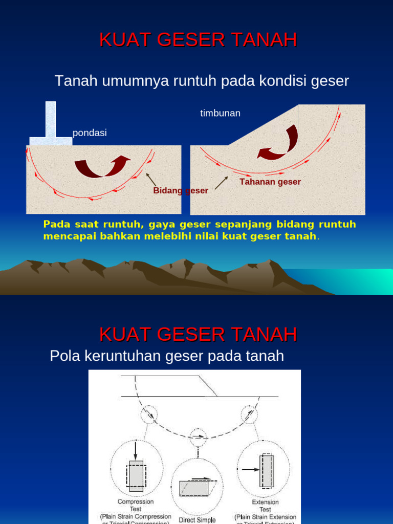 Analisis Kuat Geser Tanah dan Uji Triaxial | PDF