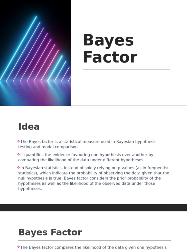 Understanding Bayes Factor in Biostatistics | PDF | Hypothesis ...