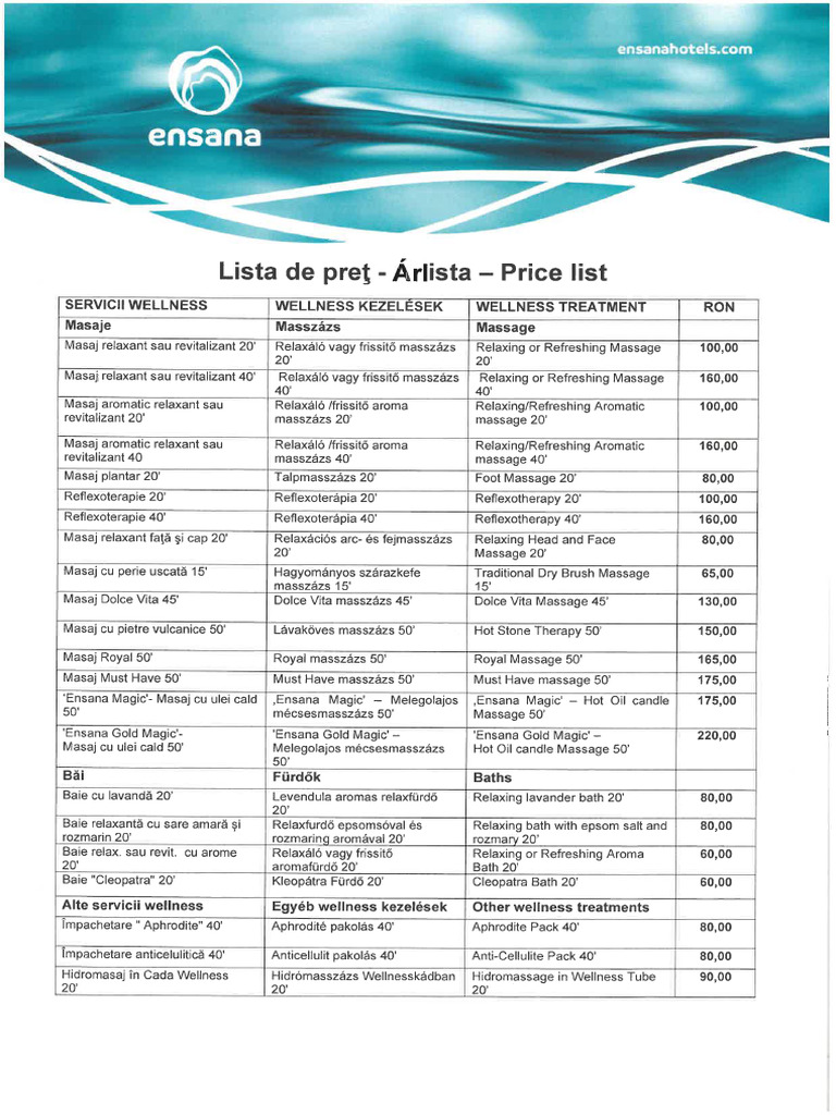 Wellness Ursina | PDF