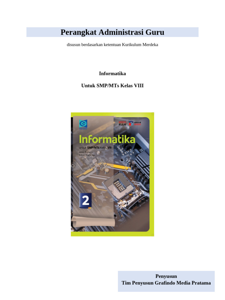 Cover Modul Ajar Informatika | PDF