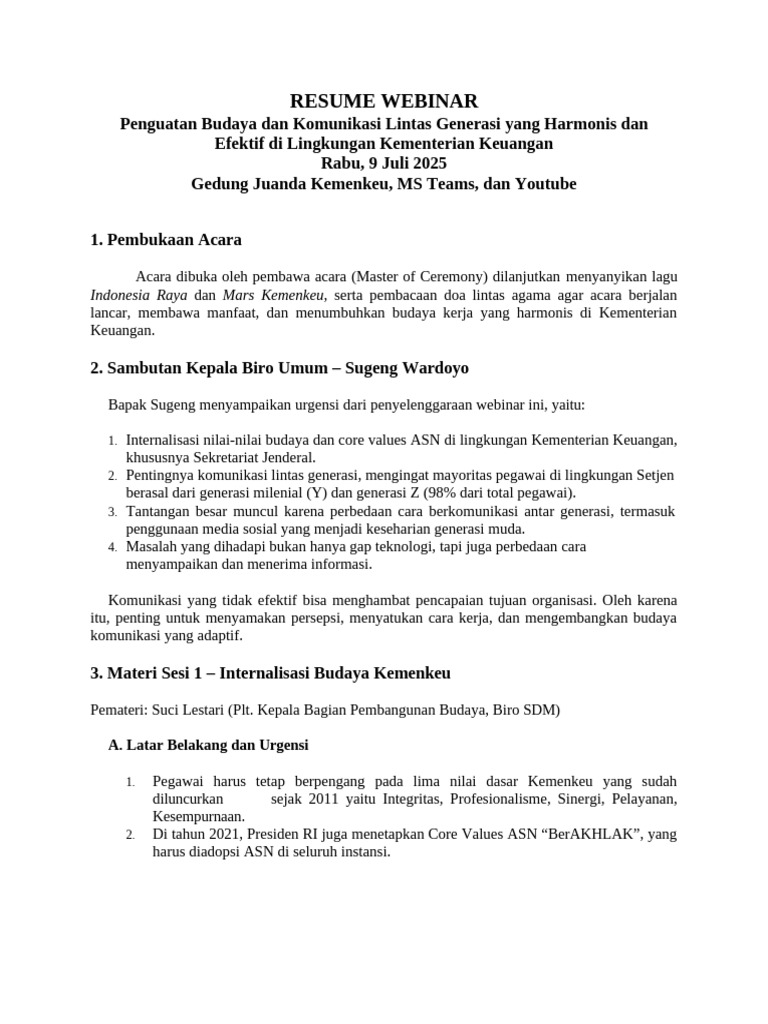 Tugas Resume Webinar - Sarah Soraya | PDF