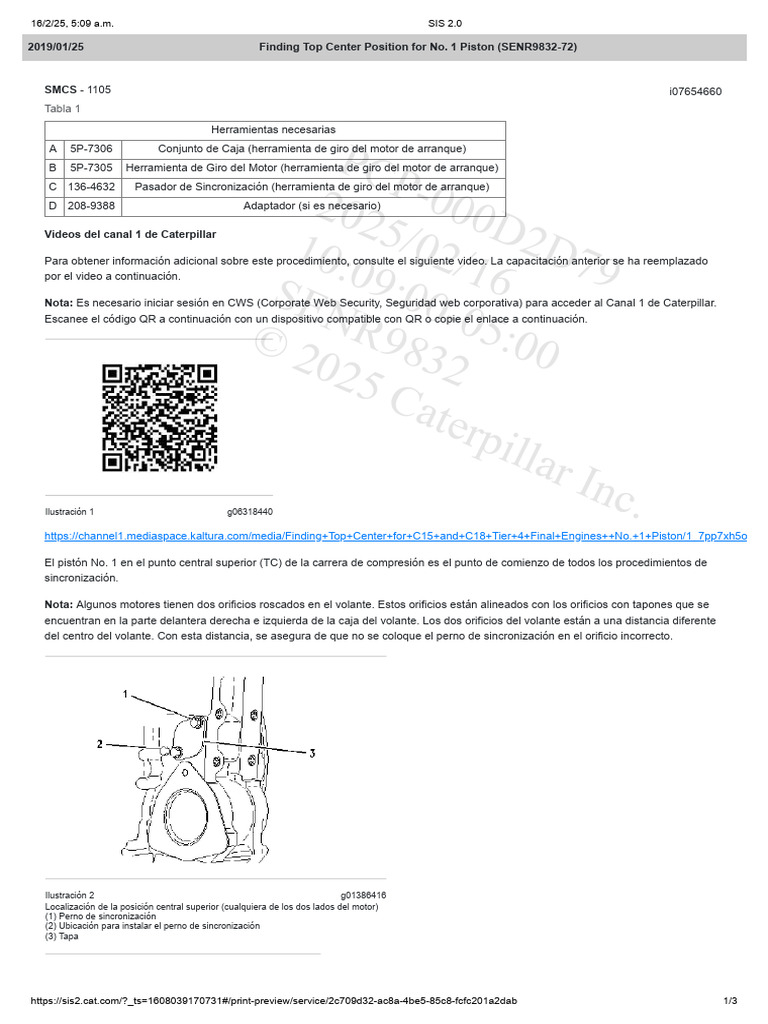Herramientas para Sincronización de Motores | PDF | Partes de vehículo ...