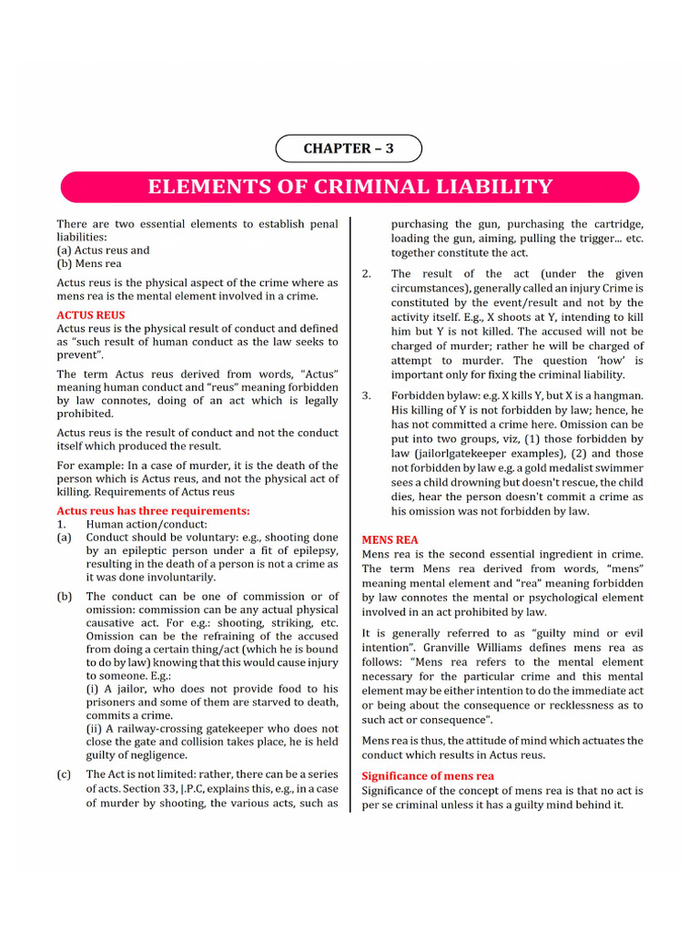 3.elements of Criminal Liability LR | PDF