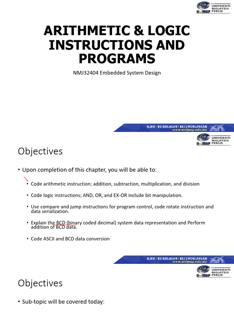 CH 6 - Arithmetic Logic Instruction and Programming Part - A | PDF | Binary Coded Decimal ...