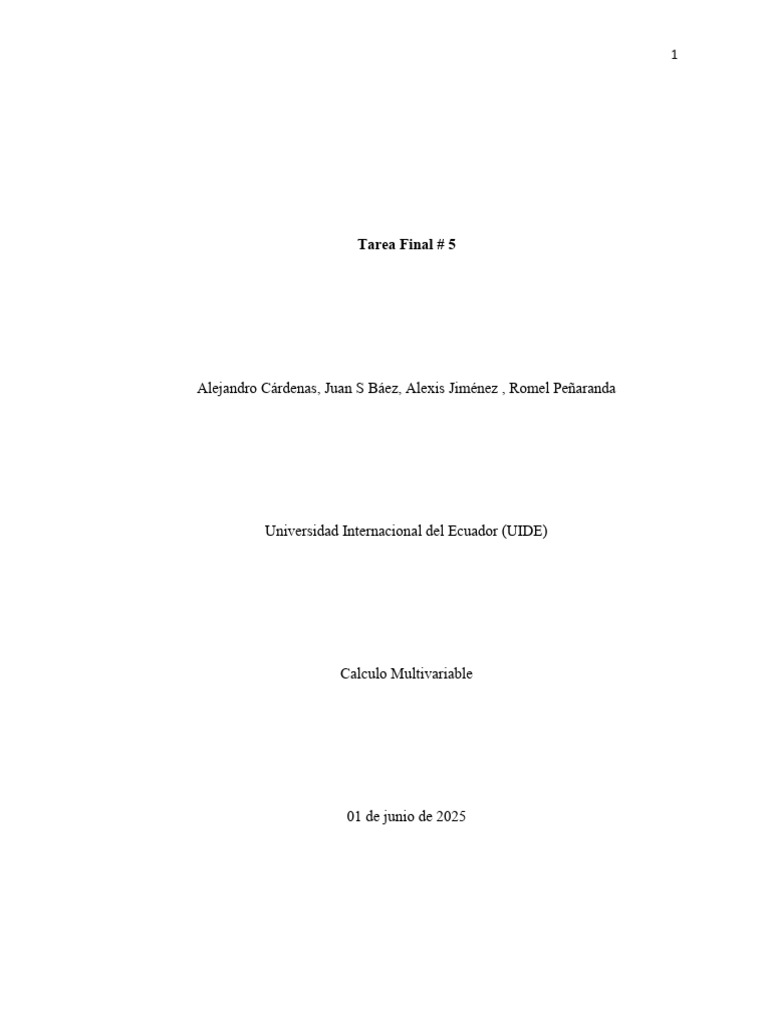 Tarea Final 5 | PDF | Función (Matemáticas) | Degradado