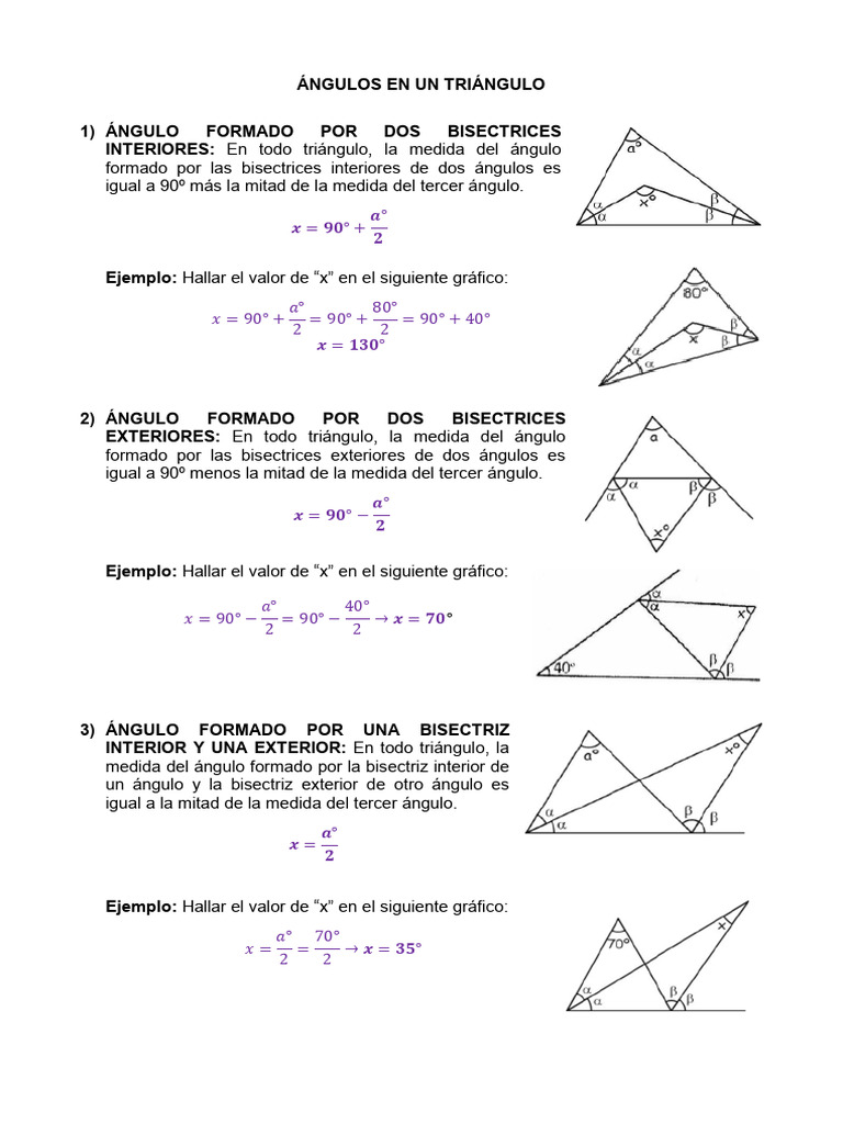 Tercero C - Matemática | PDF | Triángulo | Geometría Elemental