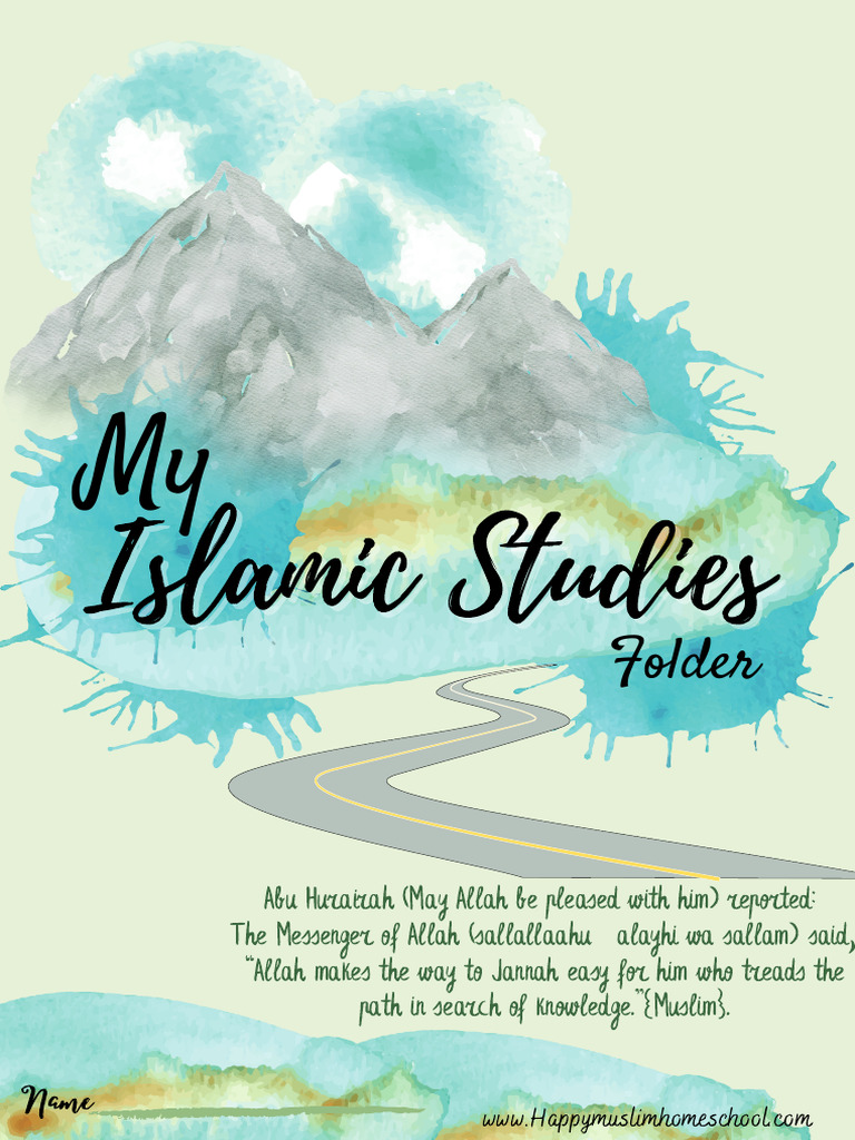 Islamic Studies Folder Cover and Dividers | PDF