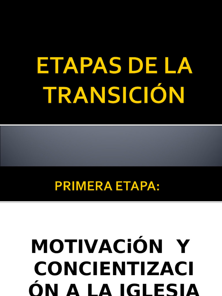 Etapas de La Transicion | PDF