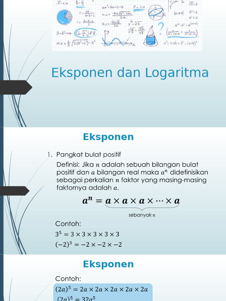 Materi Eksponen dan Logaritma Kelas 10 | PDF