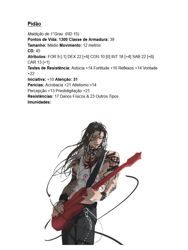 Ficha Do Pidão | PDF