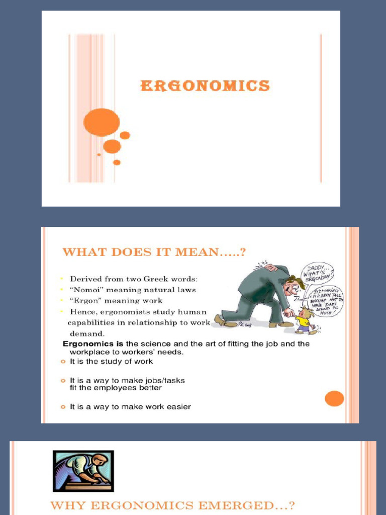 Ergonomics & Therapy Introduction | PDF