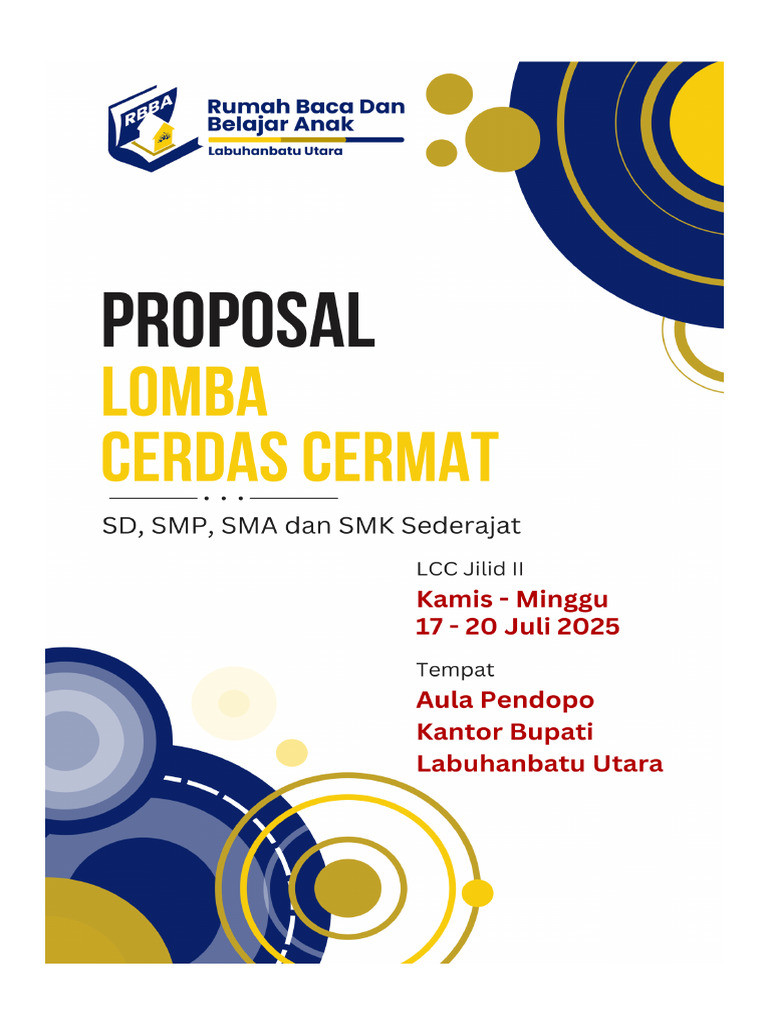Proposal LCC Jilid 2 Tahun 2025 | PDF