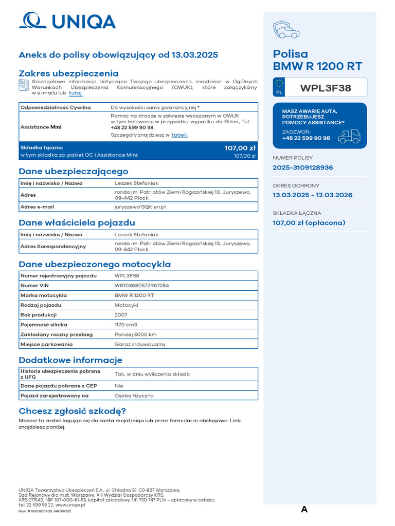 Polisa 1508530 | PDF