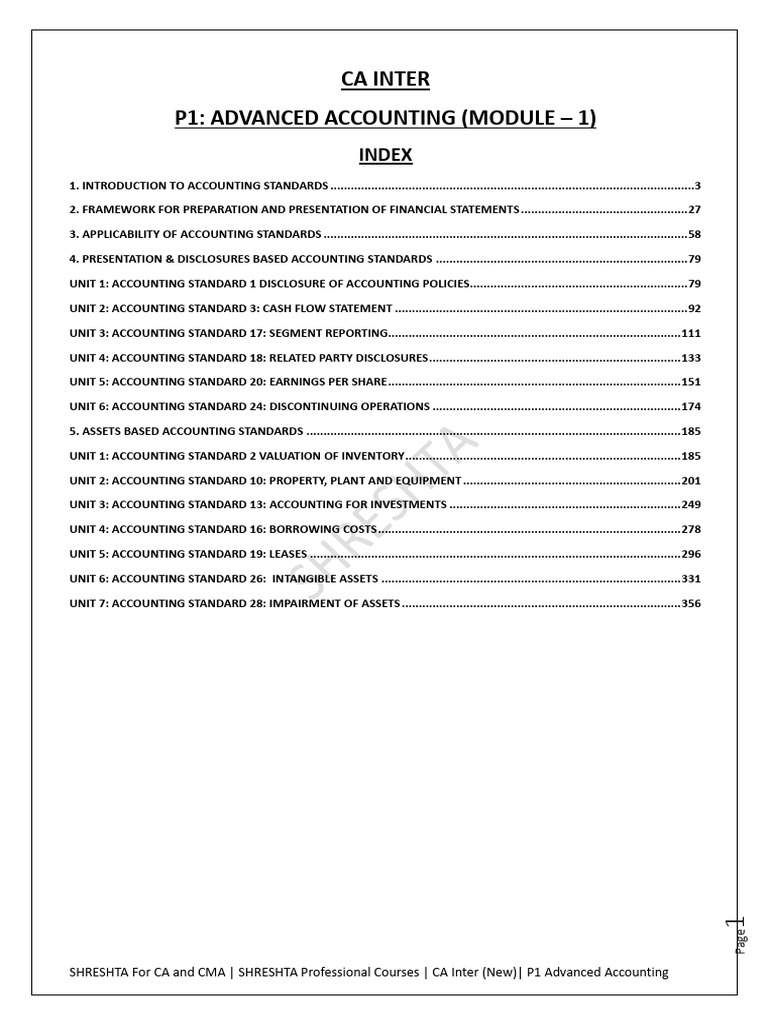 p1 Advanced Accounting Module 1 | PDF | International Financial ...