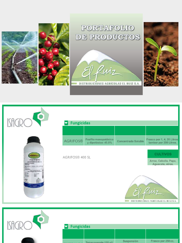 Fungicidas Agrifos y sus Aplicaciones | PDF | Fungicida