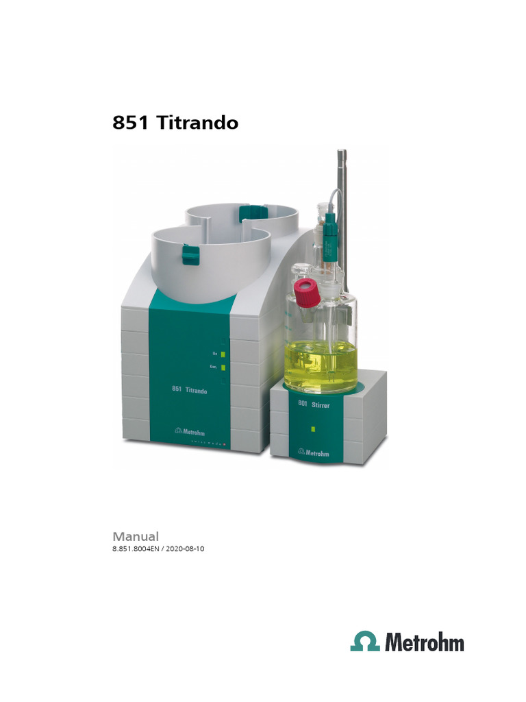 851 Titrando: Generator Electrode Guide | PDF | Electrical Connector | Usb