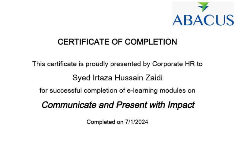 CertificateOfCompletion - 3 | PDF