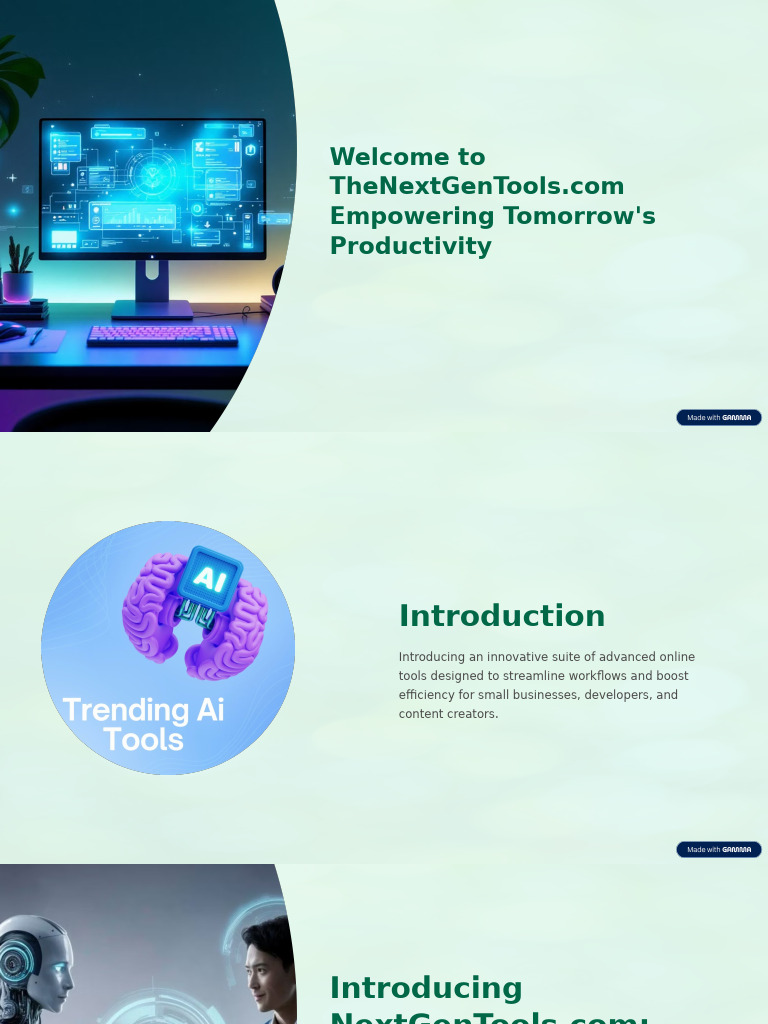 TheNextGenToolscom Learn More Ai Tools | PDF | Artificial Intelligence | Intelligence (AI ...
