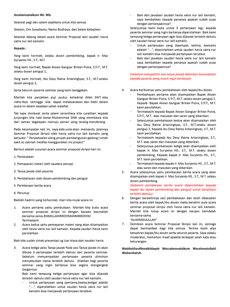 Draft Moderator Sempro | PDF