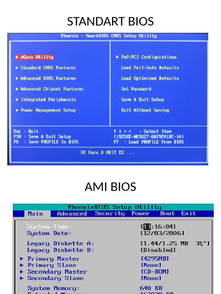 Types of BIOS Explained | PDF