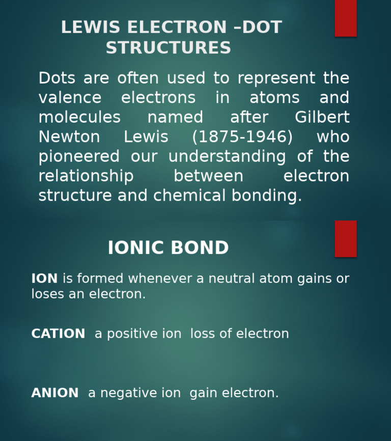 Lewis Electron - Dot Structures | PDF
