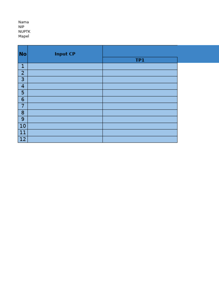 Daftar Nilai Projek Ipas X DKV | PDF