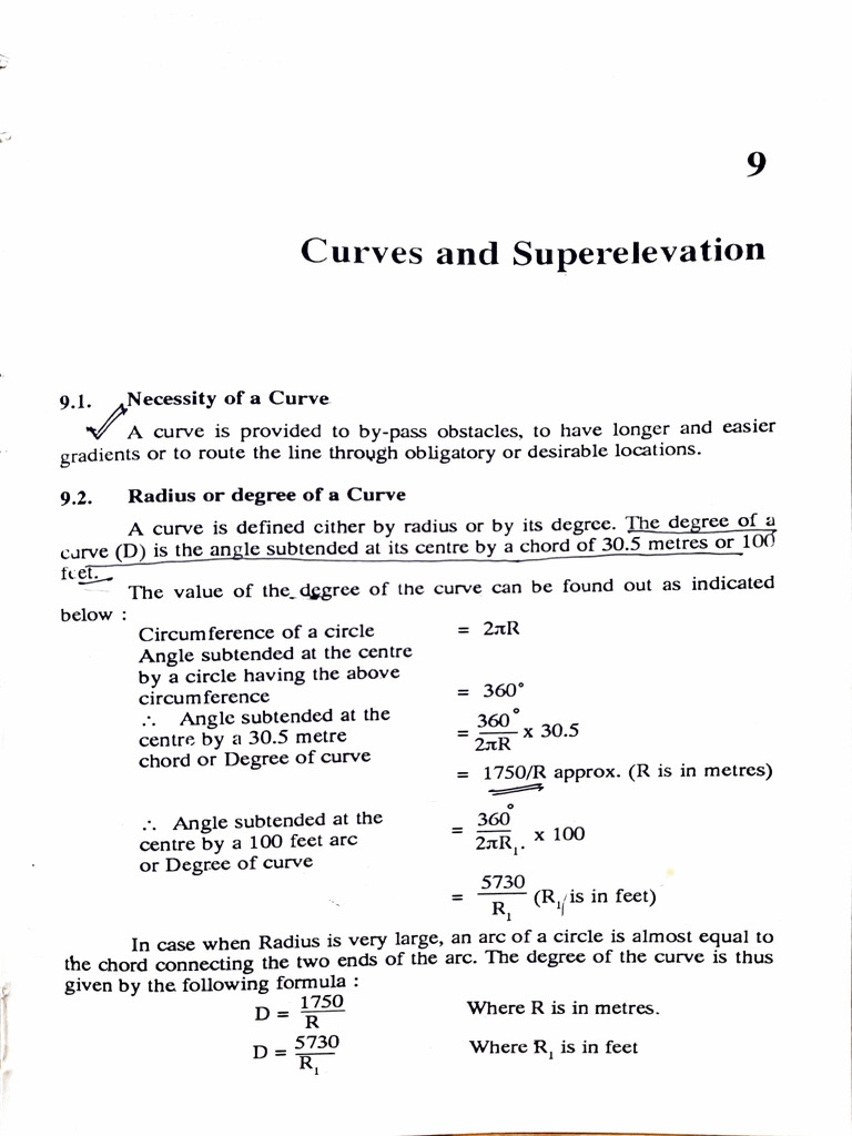 Curve Design and Superelevation Principles | PDF | Rail Transport ...
