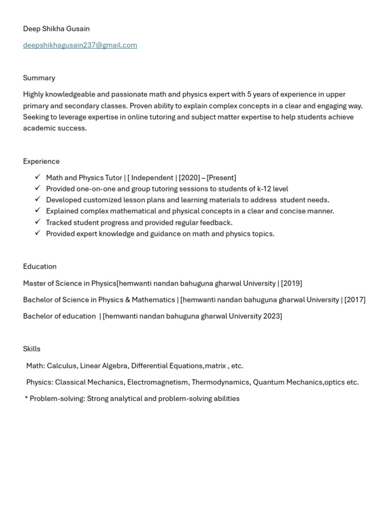 Shikha ResumePDF 250627 232945 | PDF