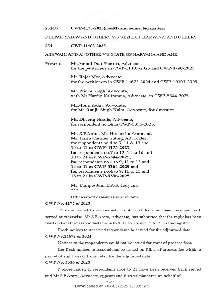 CWP 4175 2025 03 05 2025 Interim Order | PDF