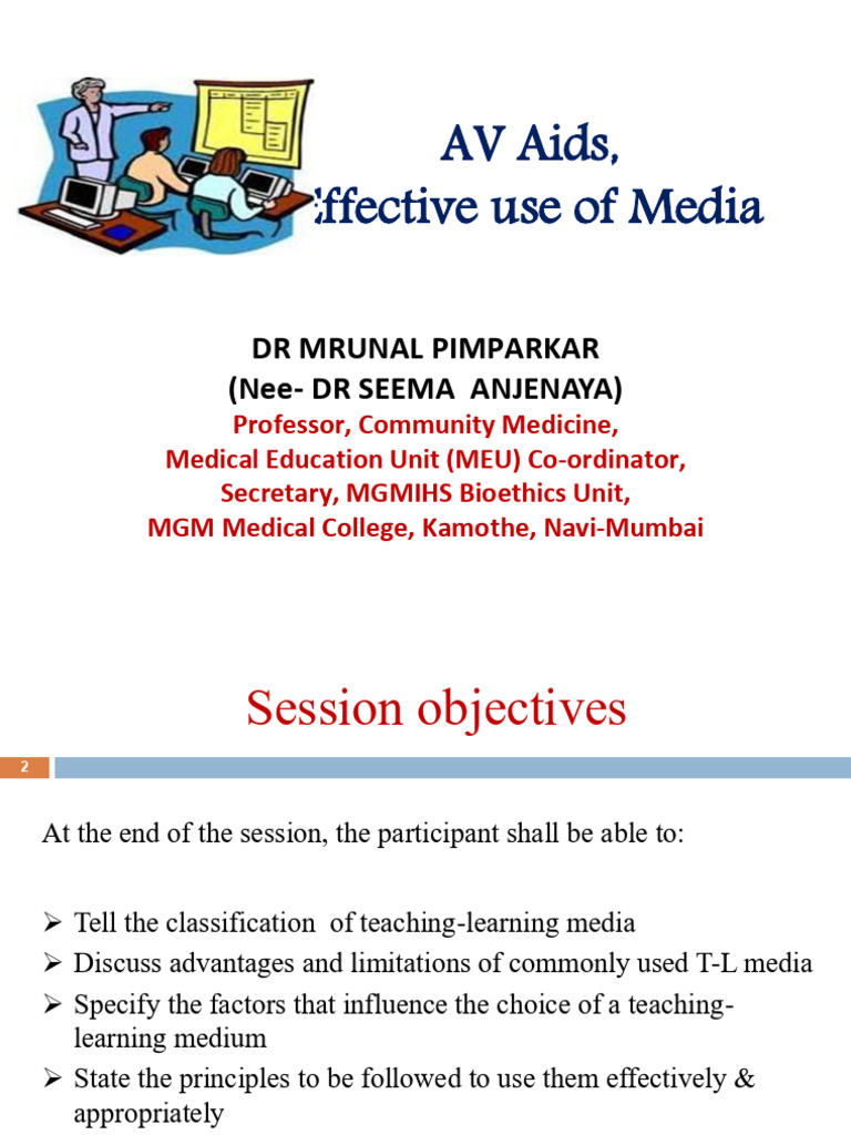 Effective Use of AV Aids in Teaching | PDF | Learning | Nonverbal ...