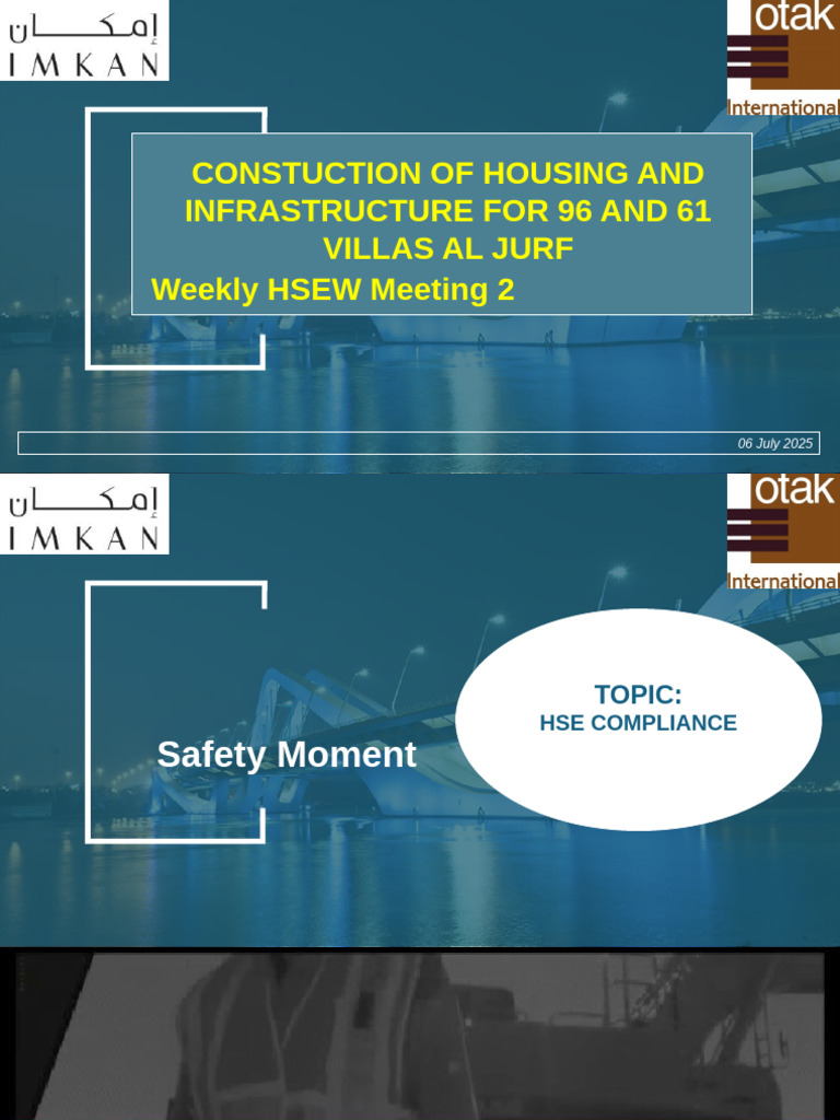 HSEW-Weekly Meeting Presentation - RGA Package 01 | PDF | Safety | Crane (Machine)