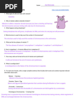 Video Recap of Meiosis by Amoeba Sisters Updated Pictures | PDF | Meiosis | Chromosome