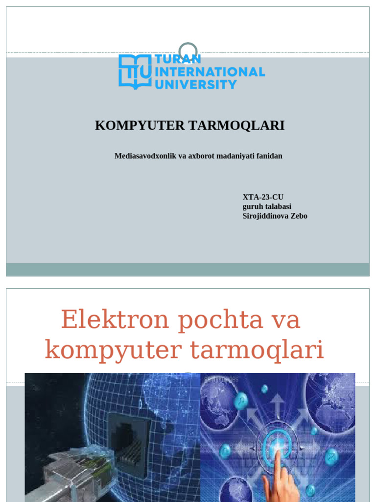 Kompyuter Tarmoqlari | PDF