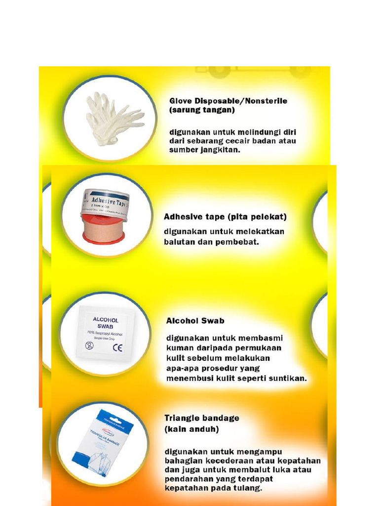 Ubat DLM Peti Kecemasan Dan Kegunaanya | PDF