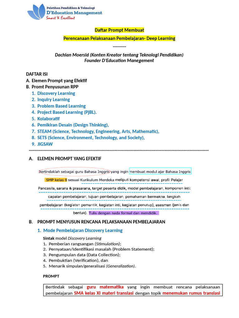 RPP Pembelajaran Inquiry dan Discovery | PDF