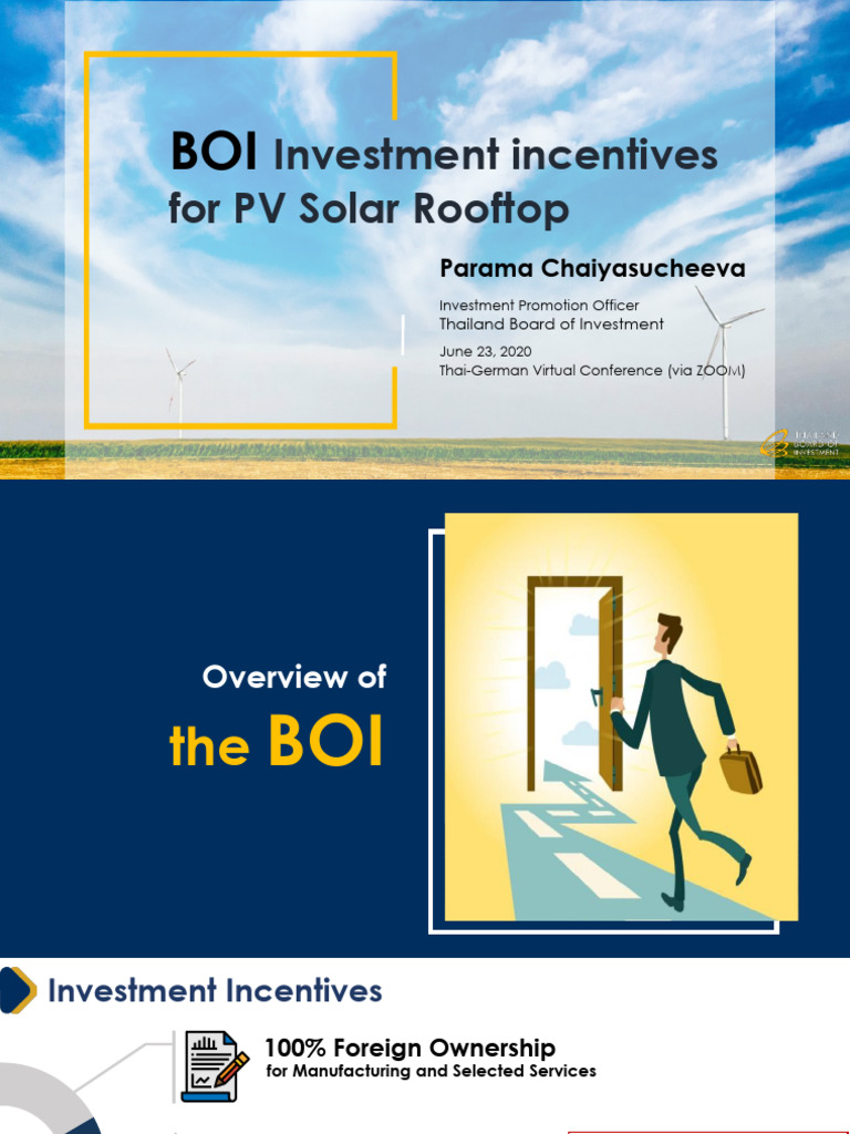 BOI Incentives for Solar Rooftop Projects | PDF | Solar Power ...