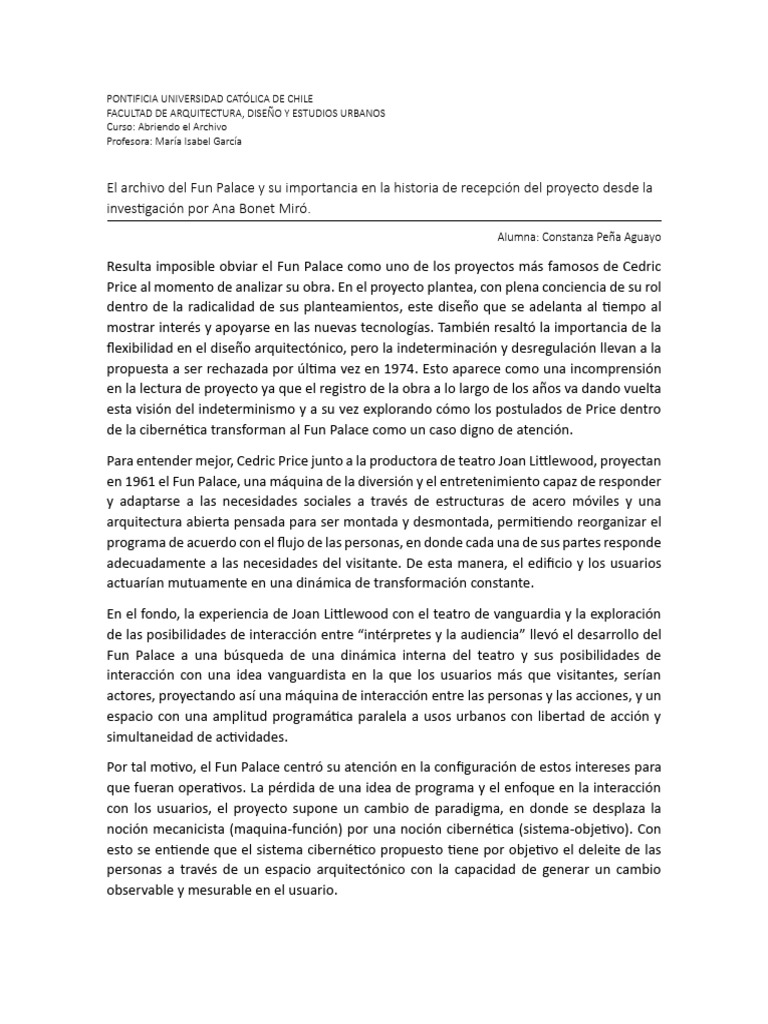 E01 Ensayo Peña Constanza | PDF | Diseño