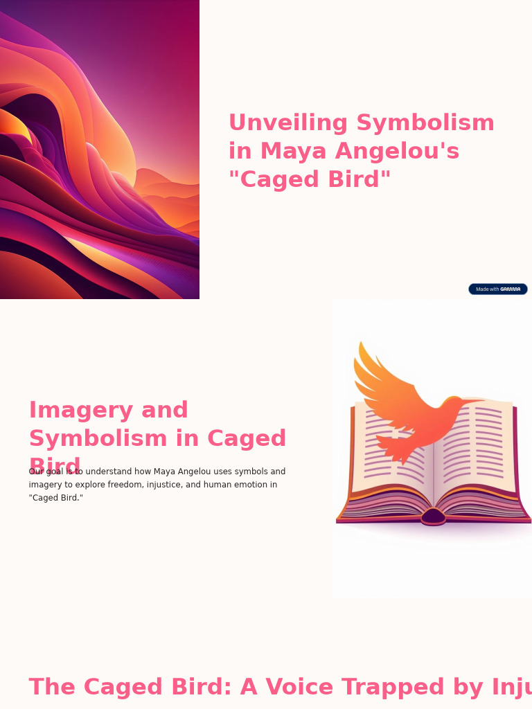 Unveiling Symbolism in Maya Angelous Caged Bird | PDF