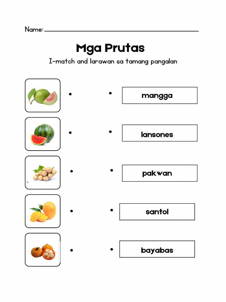 Mga Prutas | PDF