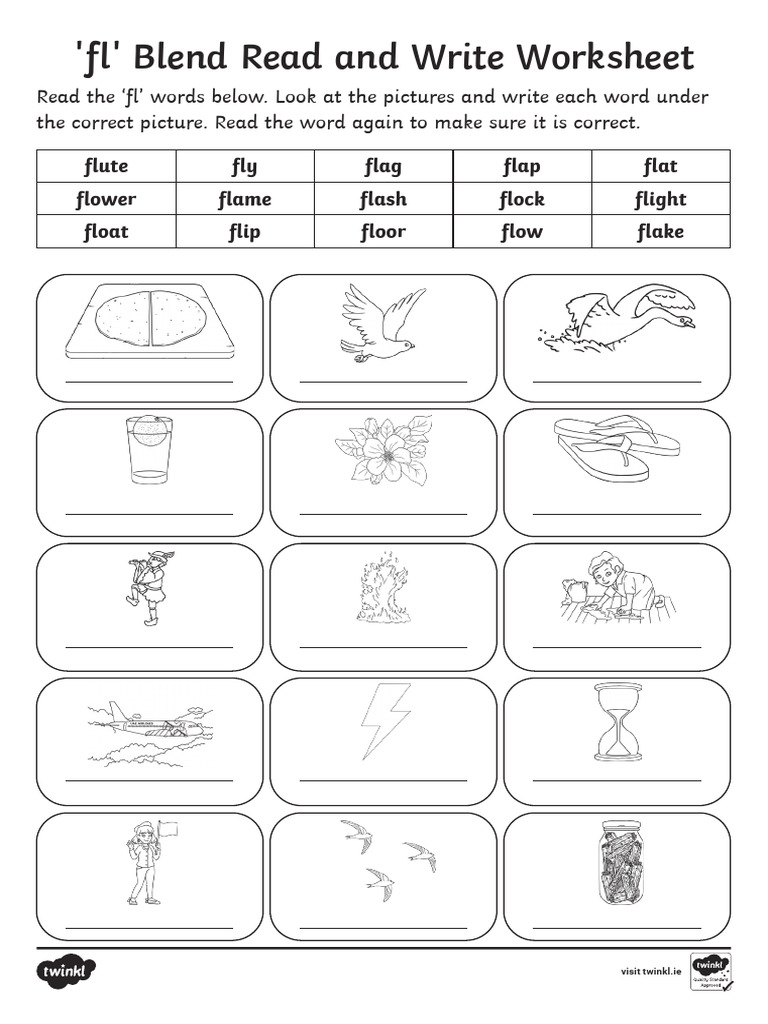 FL Blend Read and Write Worksheet | PDF