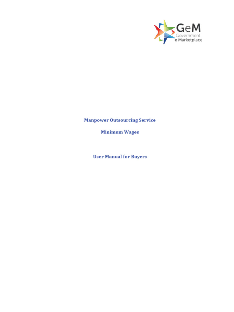 Minimum Wages Buyer Manual Updated | PDF | Parameter (Computer ...