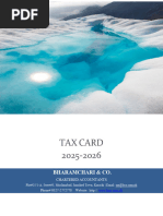 Tax Rate Card For Tax Year 2025-26 | PDF | Taxes | Capital Gain