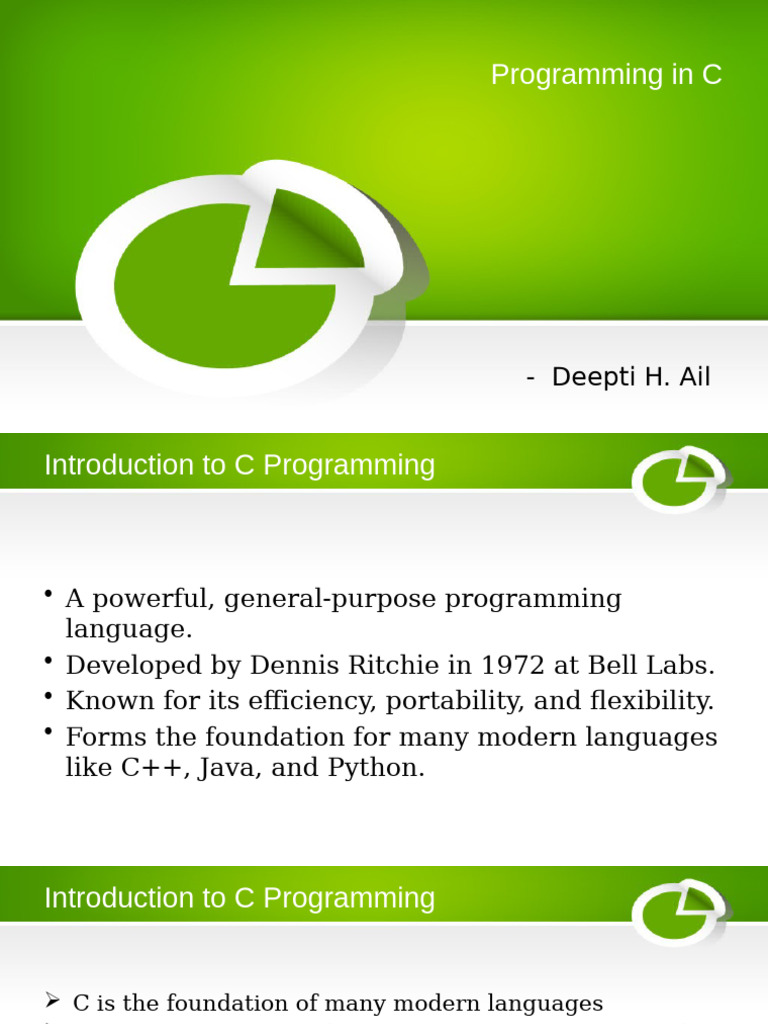 C Programming Demo Presentation | PDF