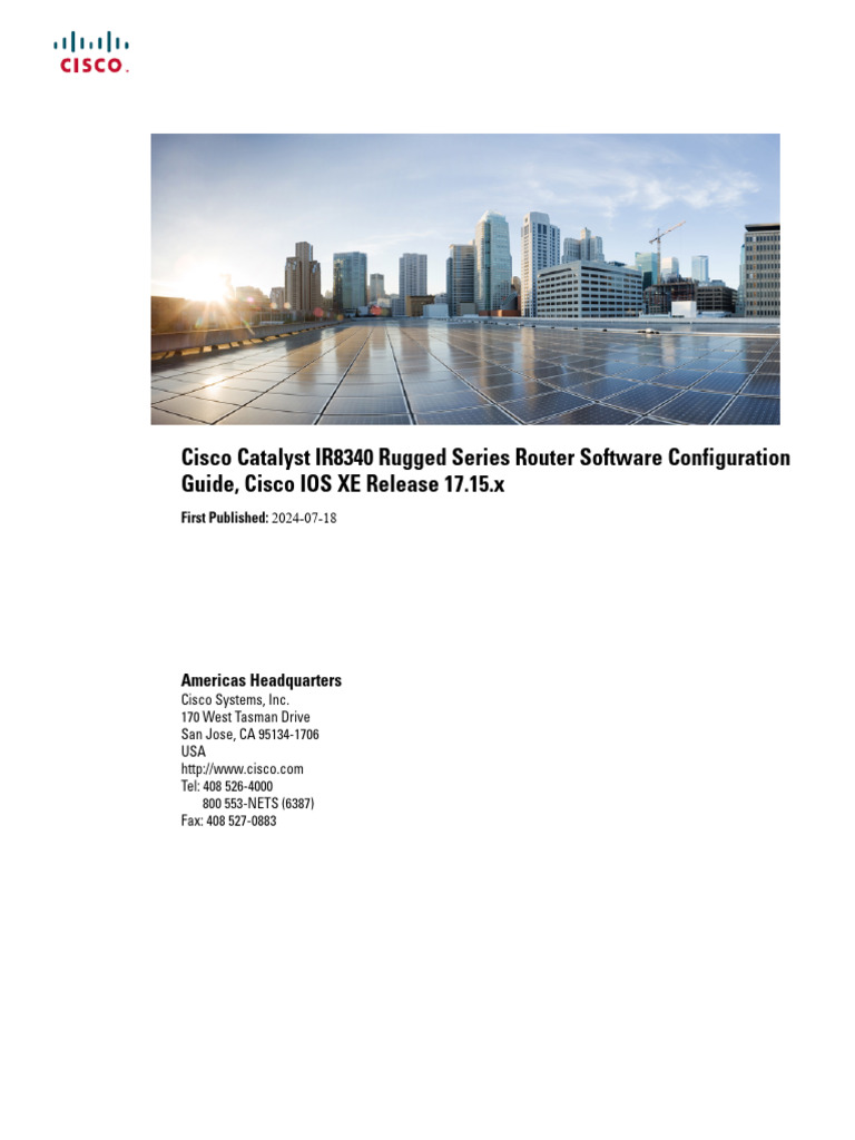 Cisco Catalyst IR8300 Rugged Series Router Software Config | PDF ...