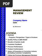 ISO 9001 2015 Management Review Presentation Sample | PDF | Quality ...