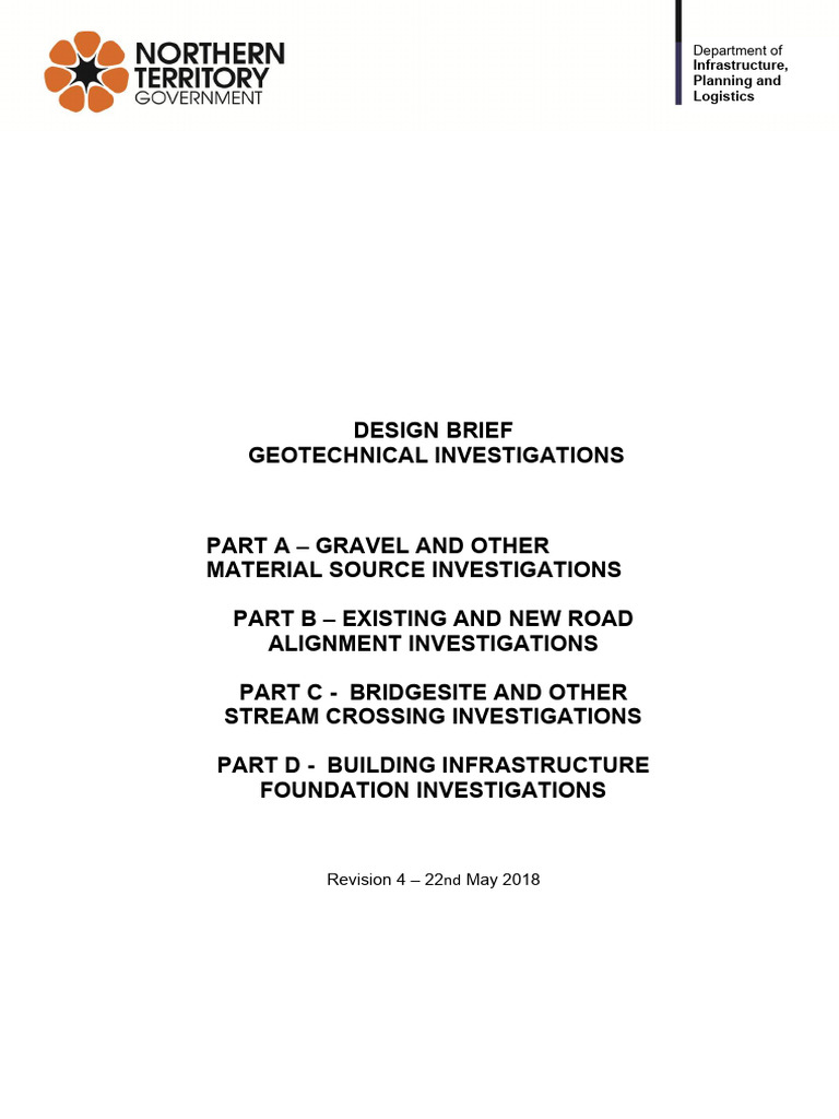 Geotechnical Design Brief | PDF | Road Surface | Road