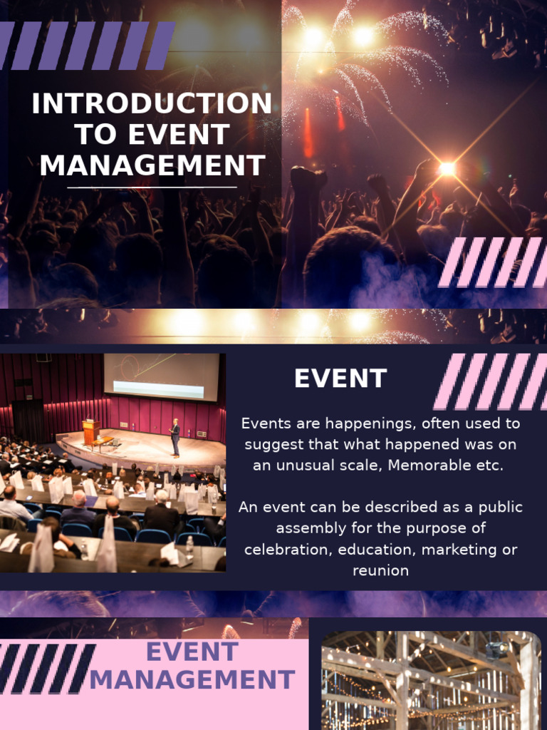 Introduction To Event Management | PDF | Entertainment | Business