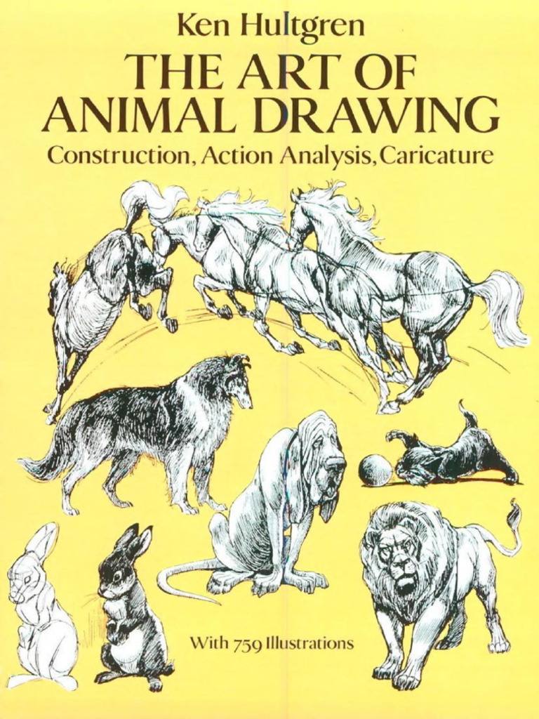 The Art of Animal Drawing Construction Action Analysis Caricature Dover ...
